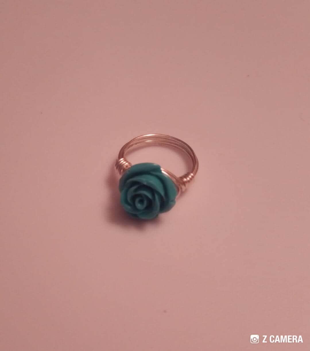BLUE ROSE RING - Etsy