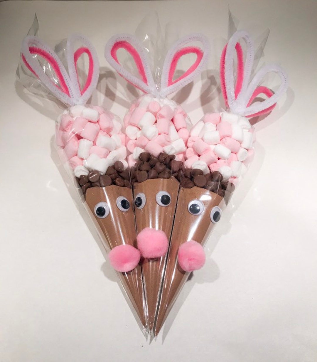 Easter Bunny Hot Chocolate Cone: Marshmallow Treat Gift - Etsy UK