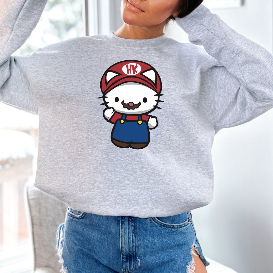 Hello Kitty Crewneck Hello Kitty Xmas Sweater Cute Holiday - Etsy