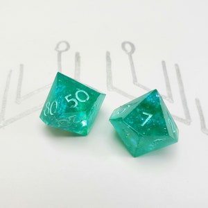 Zero-one hatsune Miku Inspired Dice Set for Dungeons and Dragons ...