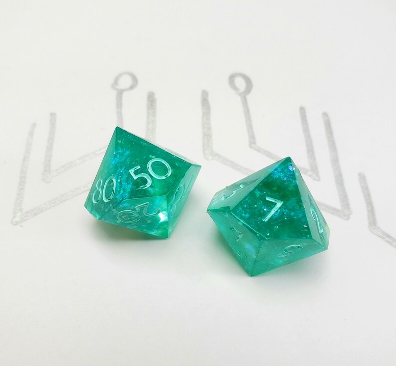 Zero-one hatsune Miku Inspired Dice Set for Dungeons and - Etsy