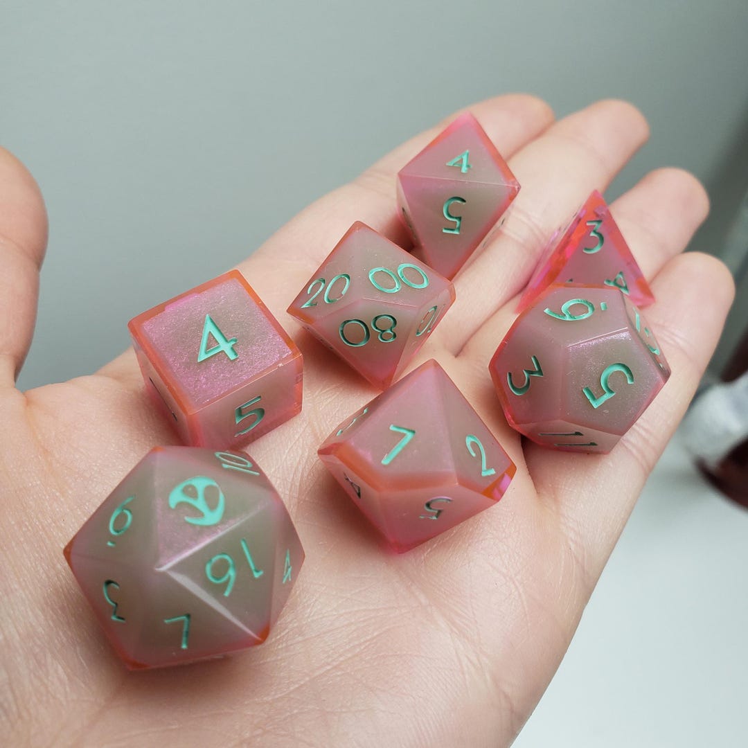 Alien Artifact one of A Kind Dice Set for Dungeons and Dragons Tabletop ...
