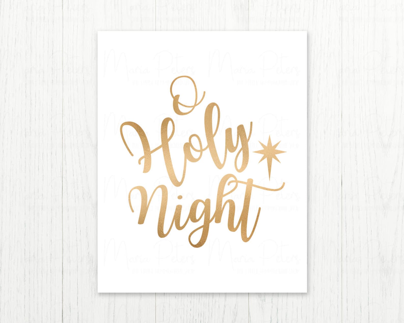O Holy Night // O Holy Night Printable // Christmas Art // - Etsy Sweden