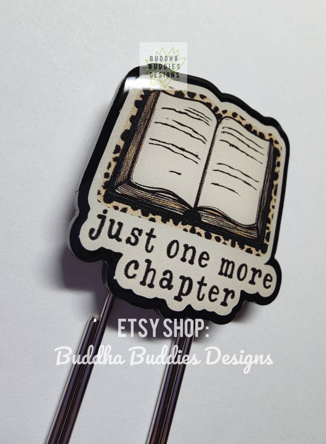 Just One More Chapter Bookmark, Planner Clip, Organizing Clip, Book ...
