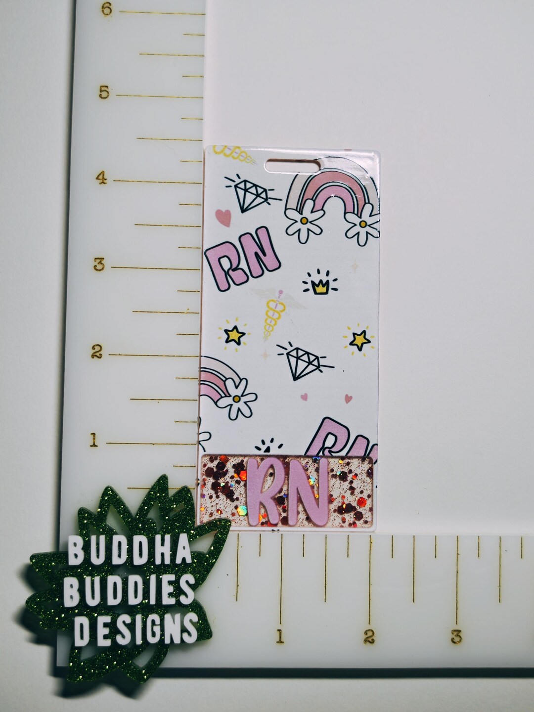 RN Badge Buddy Blank. Vertical Badge Buddies. Gift for RN, Nurse - Etsy