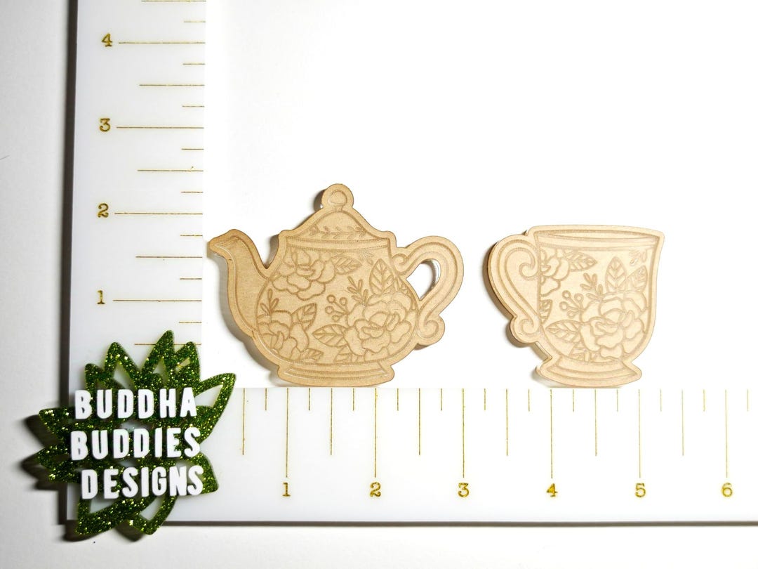 SILICONE MOLD for Resin, Teapot and Teacup. Approx 2.25x2.5 Inch Flat ...