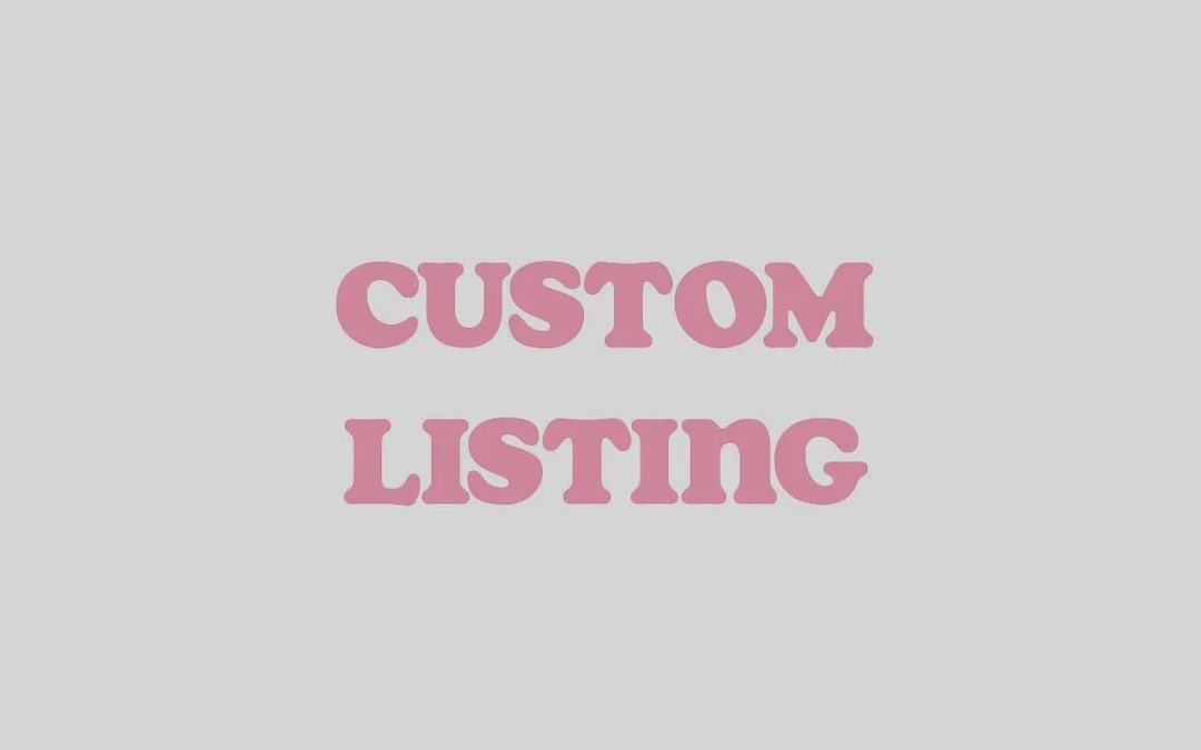 Custom Mold Deposit -50% - Reserved for Tanya - Etsy