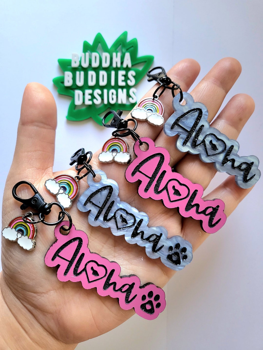 MAUI FUNDRAISER, Aloha Keychain, Bag Charms, Paw Print, Maui Wildfire ...