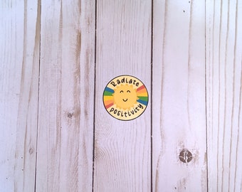 Radiate Positivity Sticker Pack Positivity Sticker Happy Stickers ...