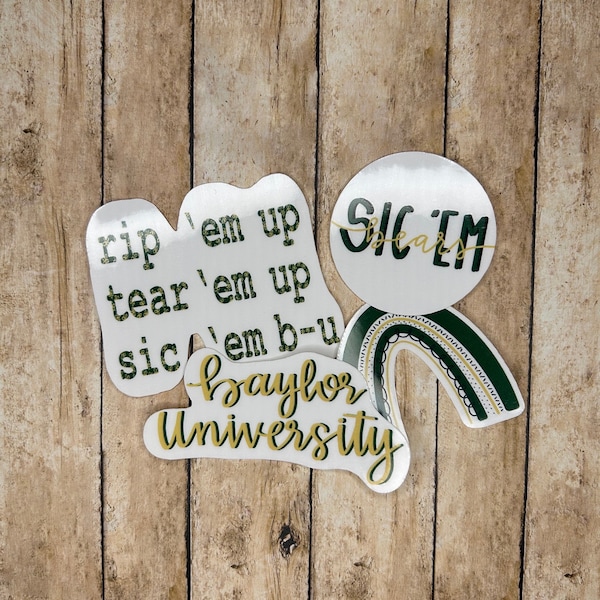 Baylor Decal - Etsy