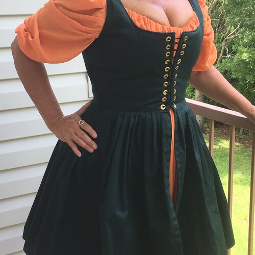 Renaissance Dress Corset Boning Overdress Medieval Irish - Etsy