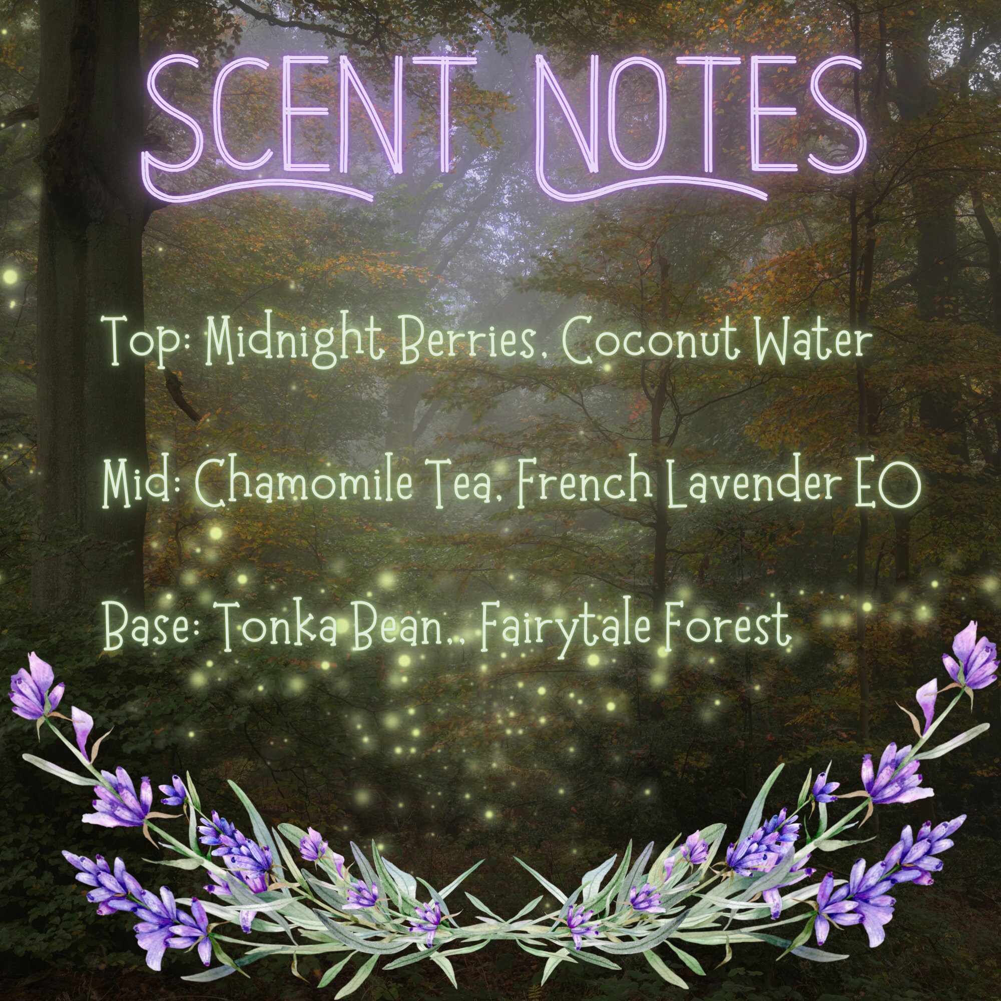 Midnight Moonlight Perfume | Lavender Chamomile, Dark Berry & Tonka ...