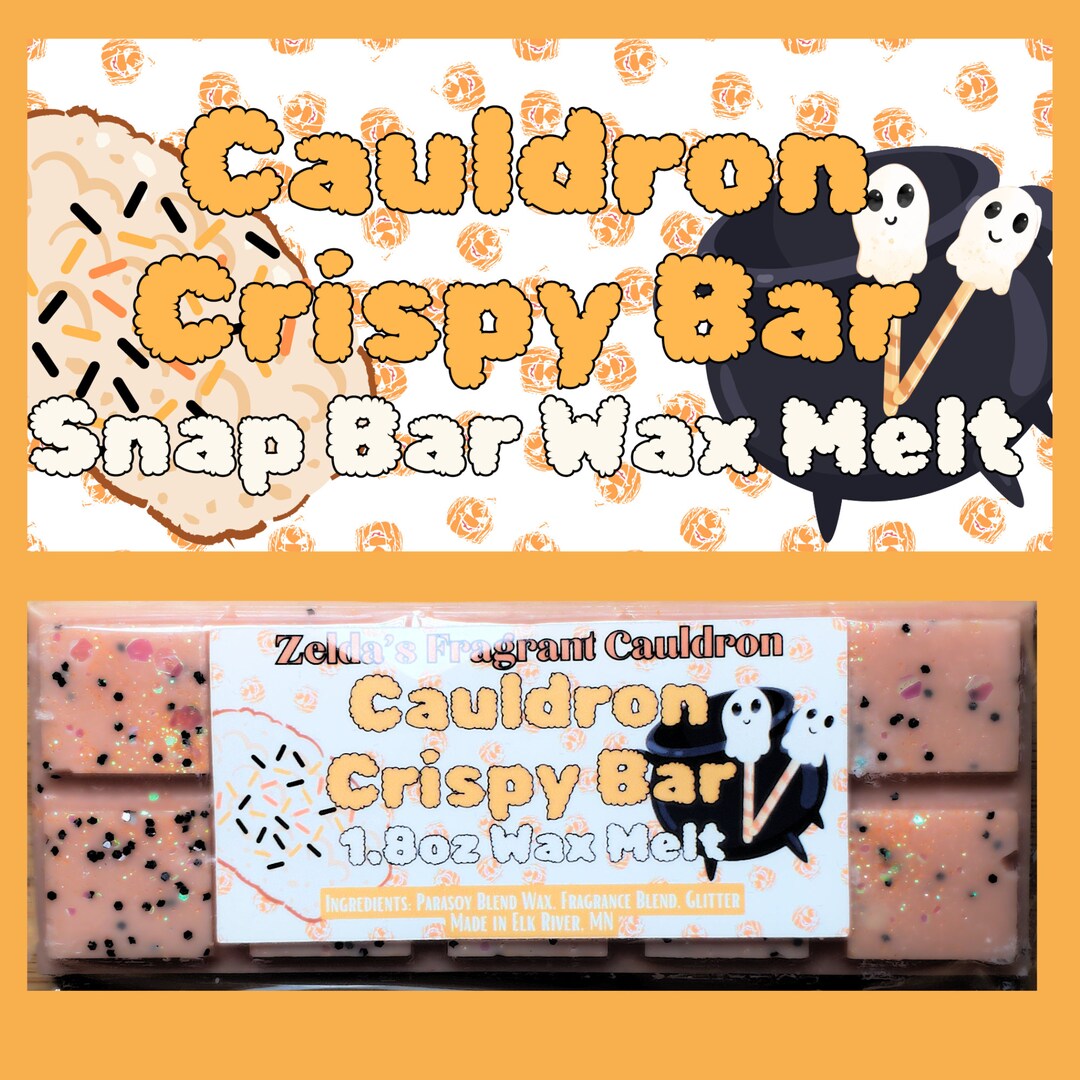 Cauldron Crispy Bar Wax Melt Rice Cereal Marshmallow Butter White ...