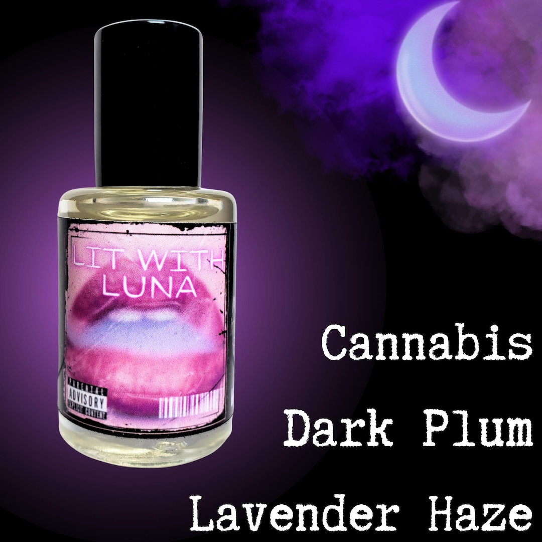 Lit With Luna Perfume | Green Smoke, Lavender Haze, Dark Plum - Etsy