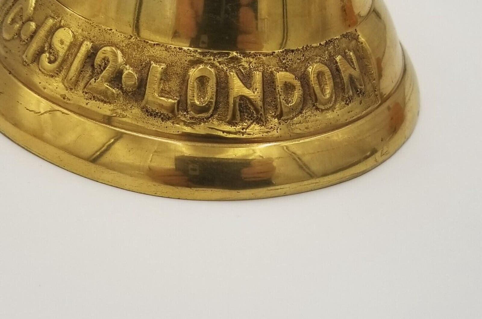 Titanic 1912 London Brass Heavy Duty Wooden Handle Handheld Deck Bell ...