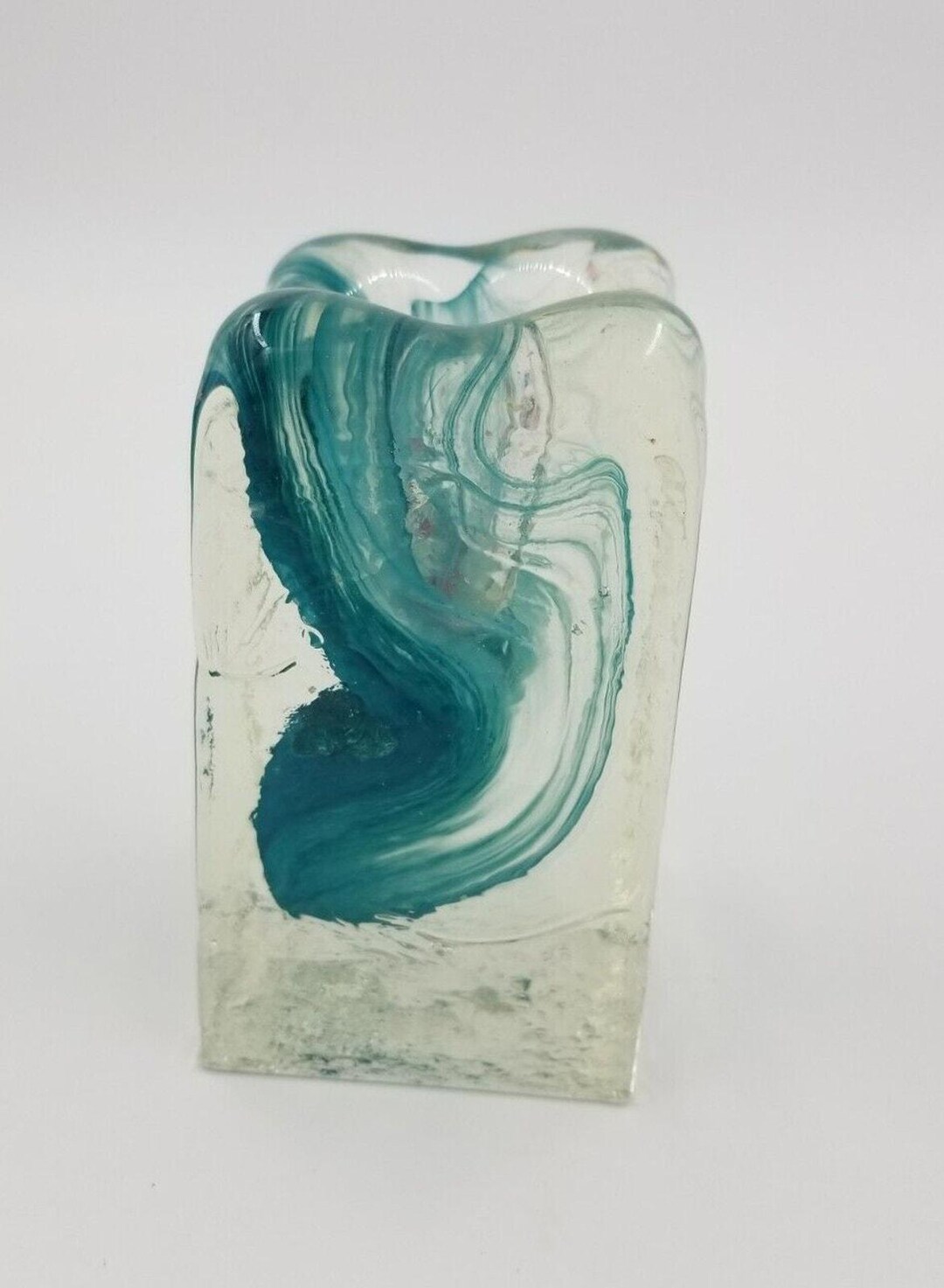 ADRIAN SANKEY Art Glass 1986 Sommeroso Paperweight Candle Holder Swirl ...