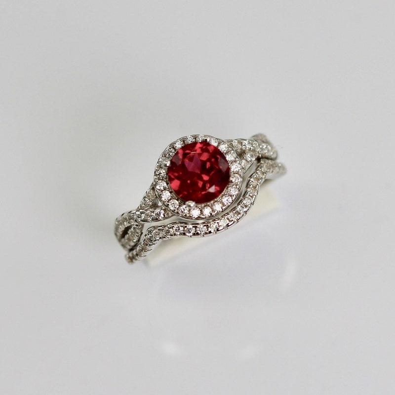 Ruby Wedding Ring - Etsy