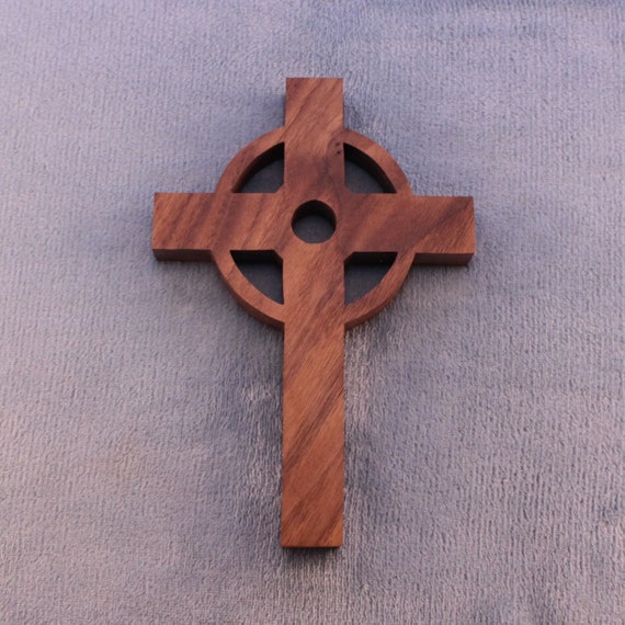 Cross Celtic Walnut | Etsy
