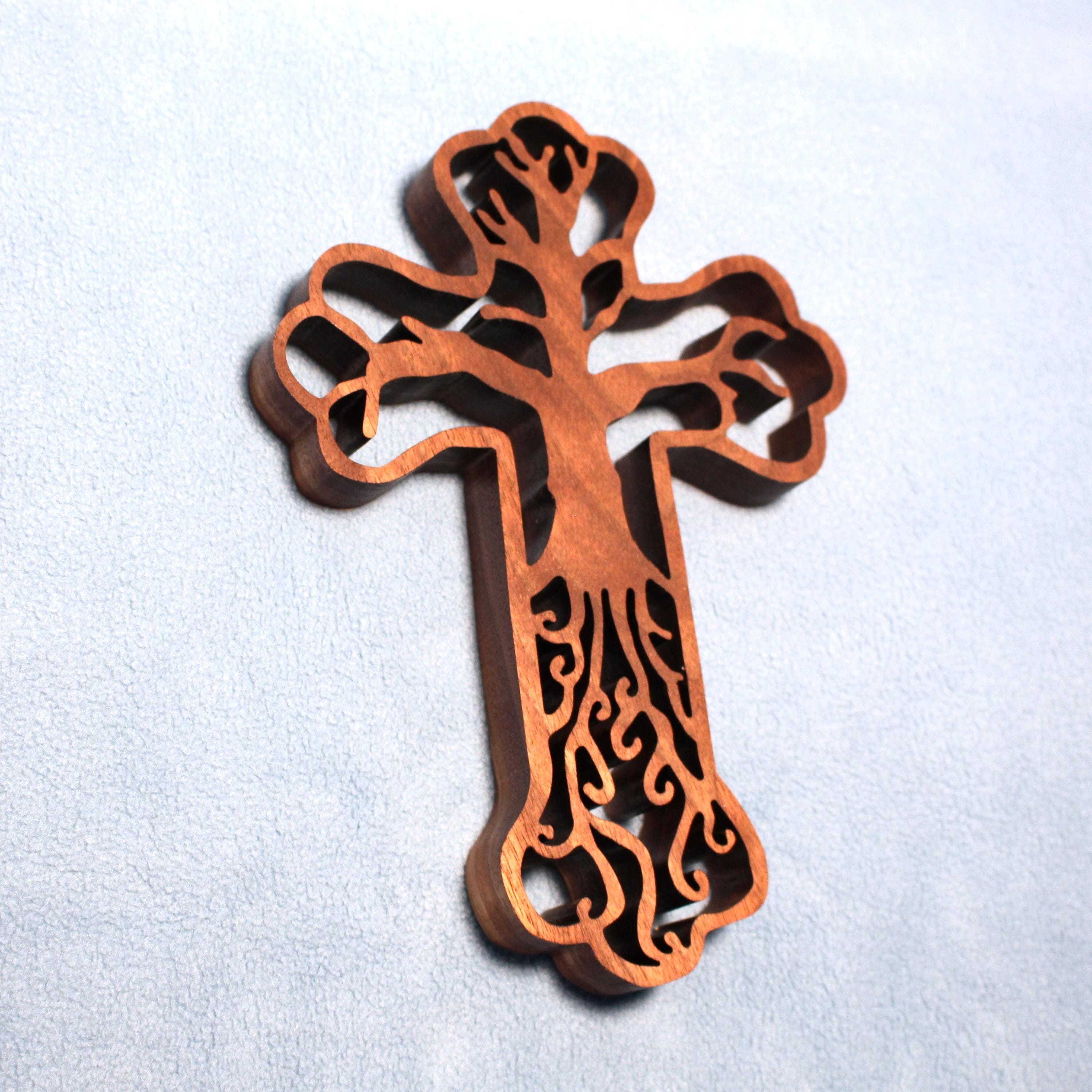Cross - Tree of Life - Walnut - Etsy