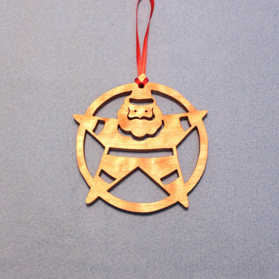 Ornament - Santa Star - Maple - Etsy