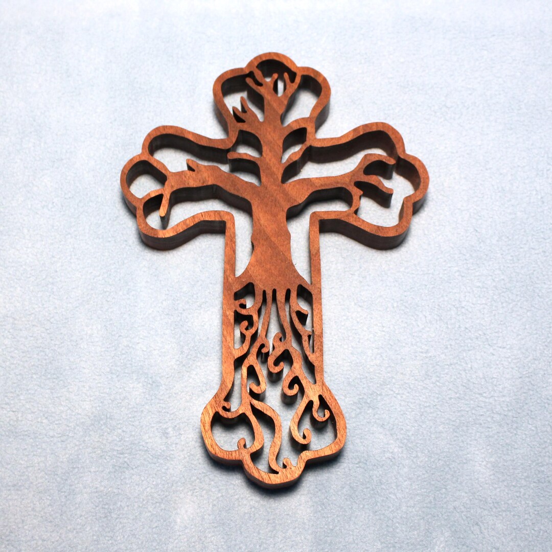 Cross - Tree of Life - Walnut - Etsy