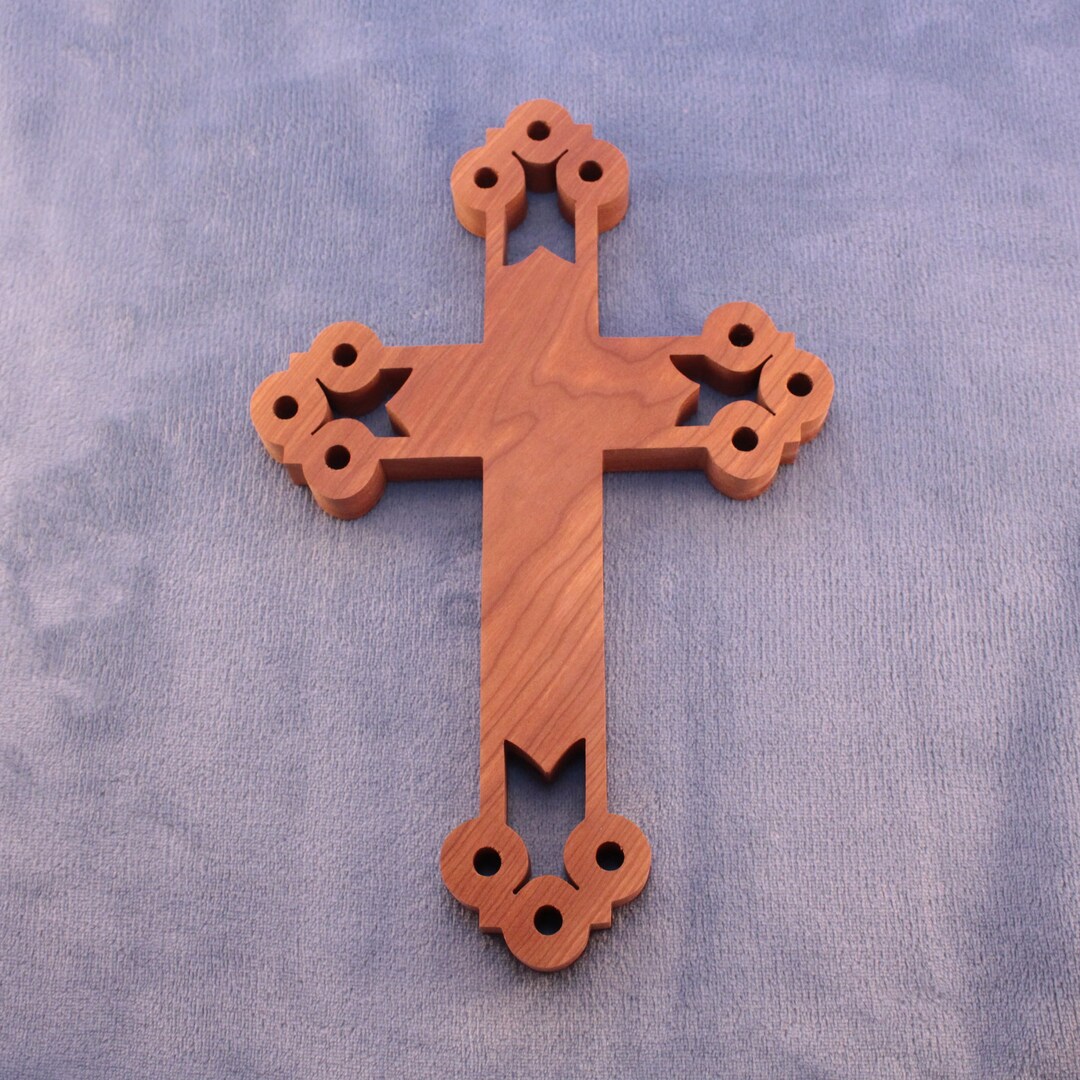 Cross - Cross in a Cross (large) - Curly Cherry - Etsy