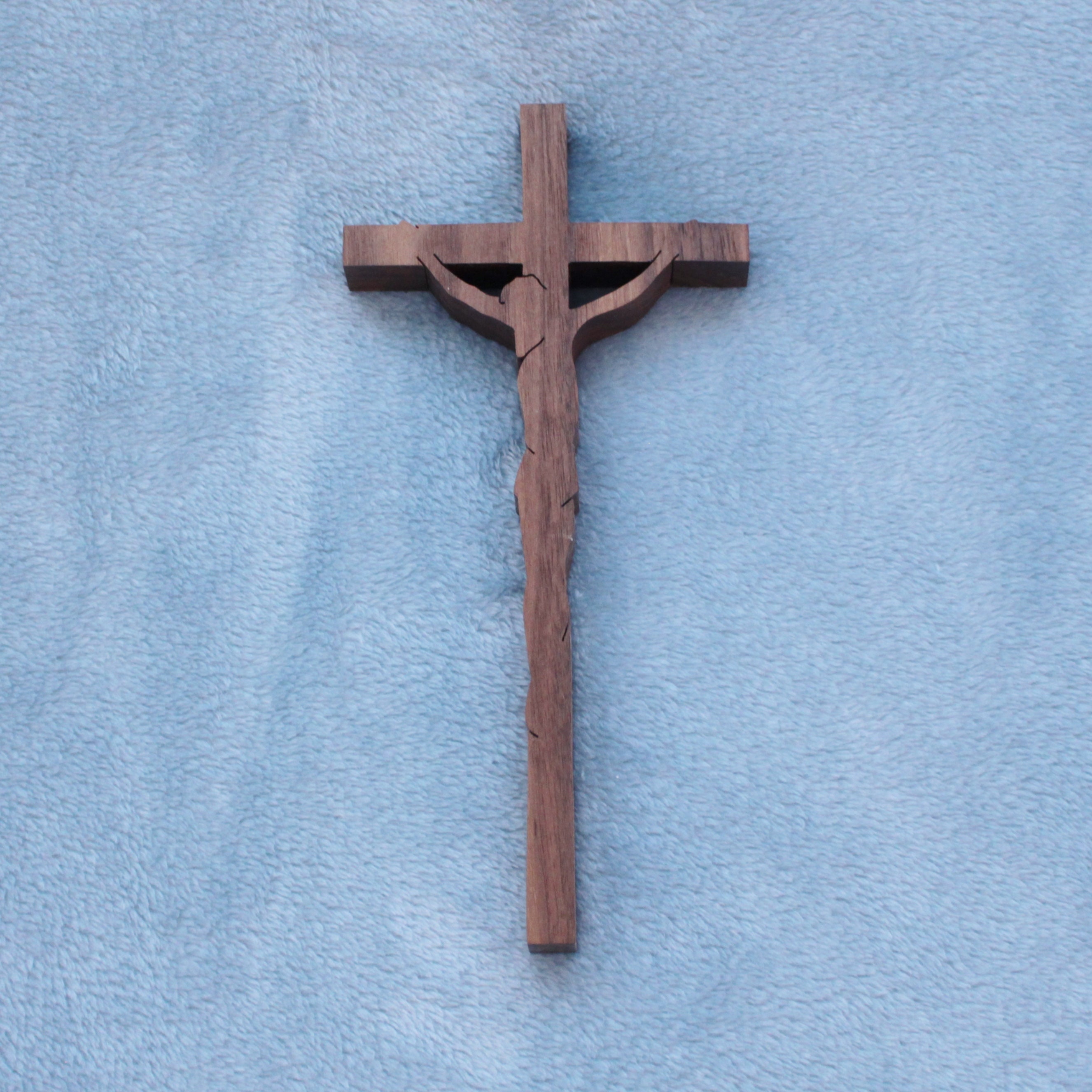 Cross Crucifix Walnut - Etsy