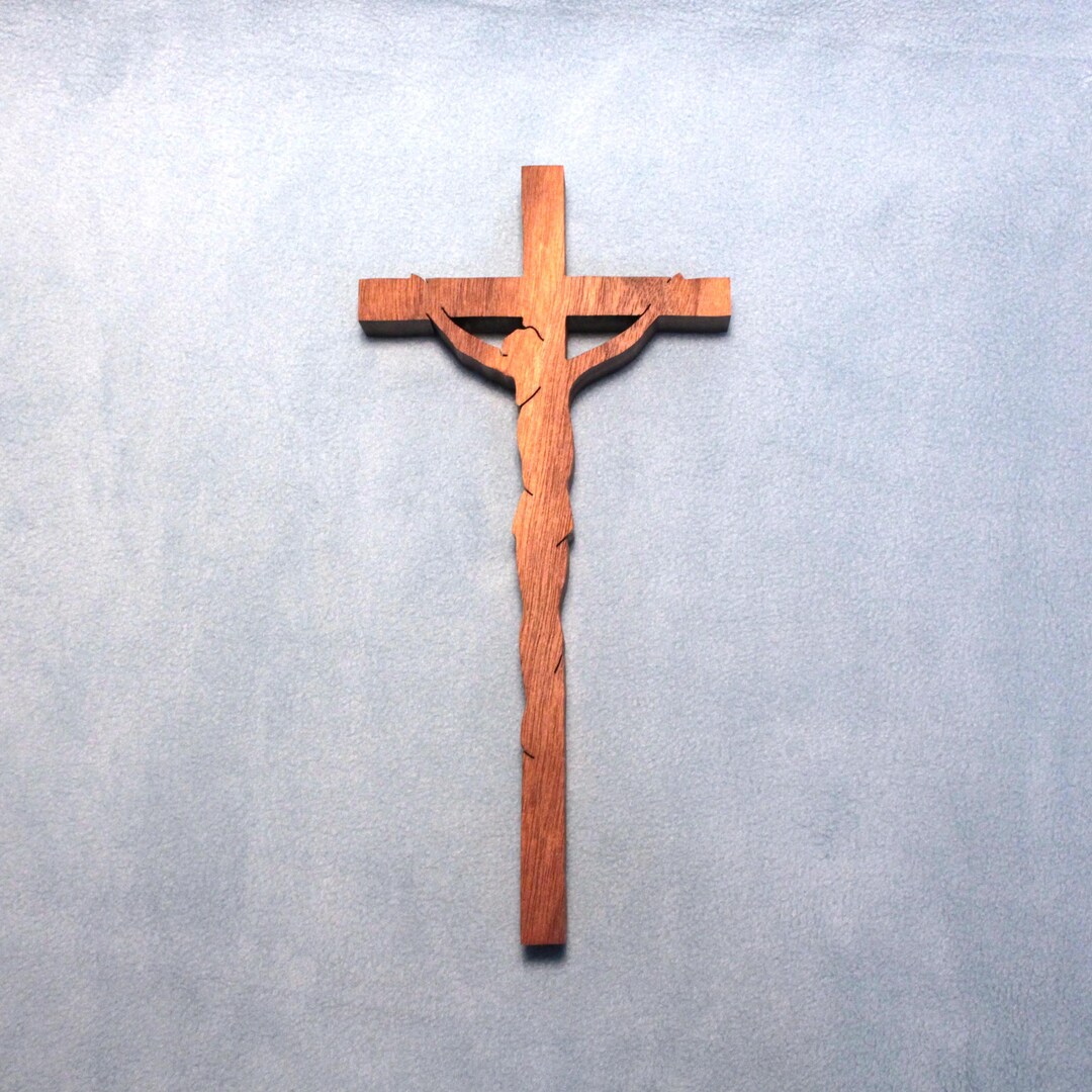 Cross - Crucifix - Walnut - Etsy