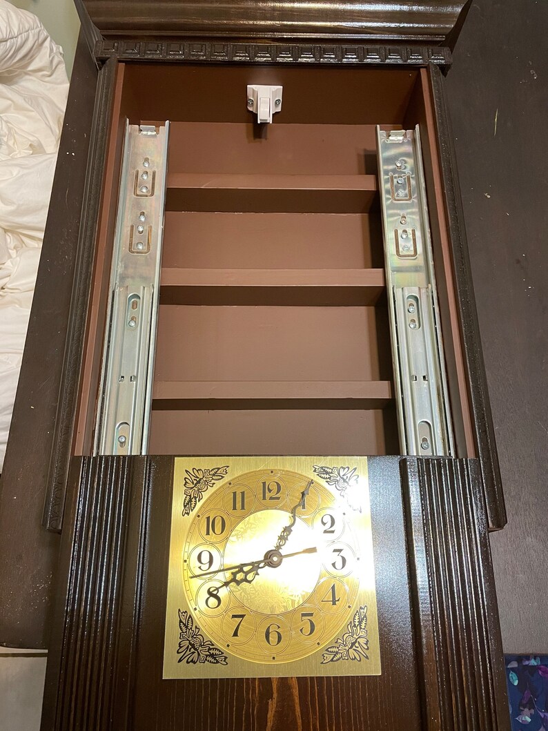 Concealment Medicine Cabinet Clock With Concealed Magnetic Lock - Etsy
