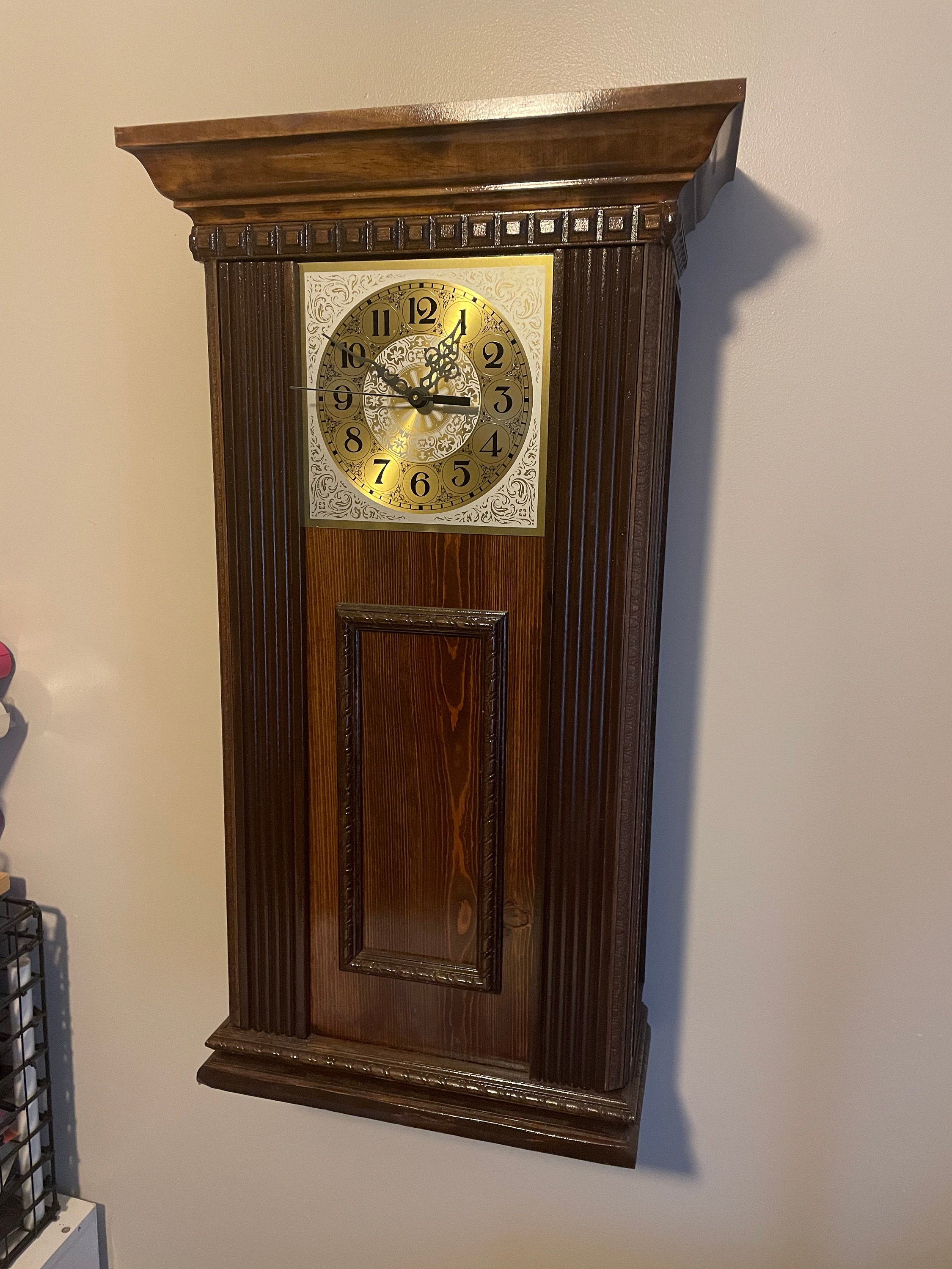 REDUCED Hand Made Sliding Concealment Clock - Etsy