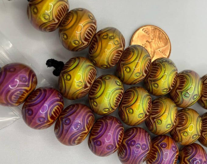 Mood Bead Large Hole /3mm I.d./ 16x7mm Thermo-sensitive Color Changing ...