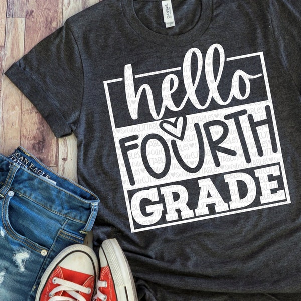 Fourth Grade Svg - Etsy