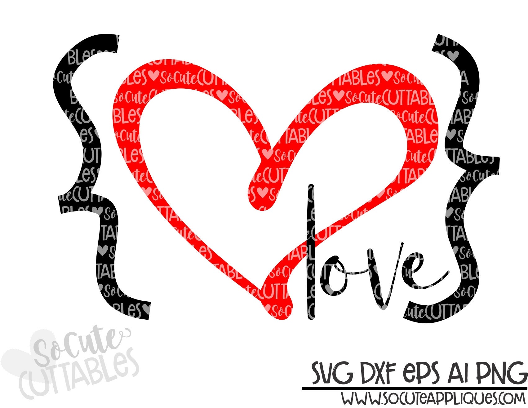 Valentine's Day SVG Love Heart SVG Valentine Clipart - Etsy