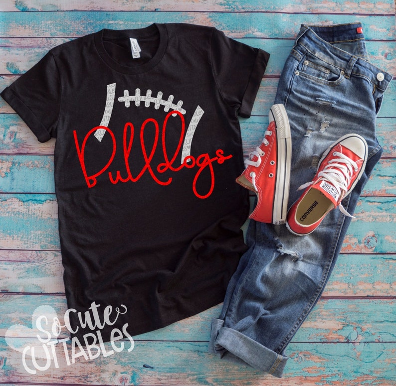 Bulldogs Football SVG Football Mom Svg Design Football - Etsy