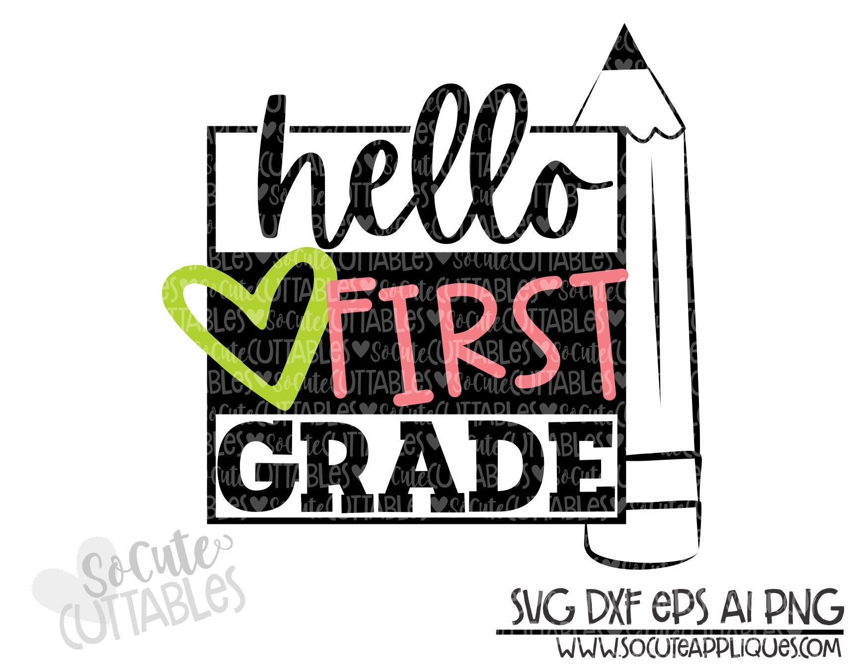 Back to School SVG Bundle Hello 1st Grade SVG Preschool - Etsy