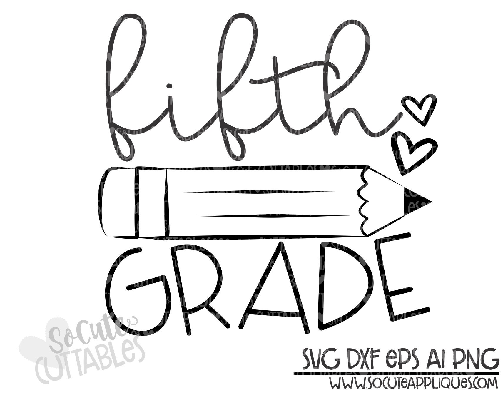 5th Grade Black And White Clipart