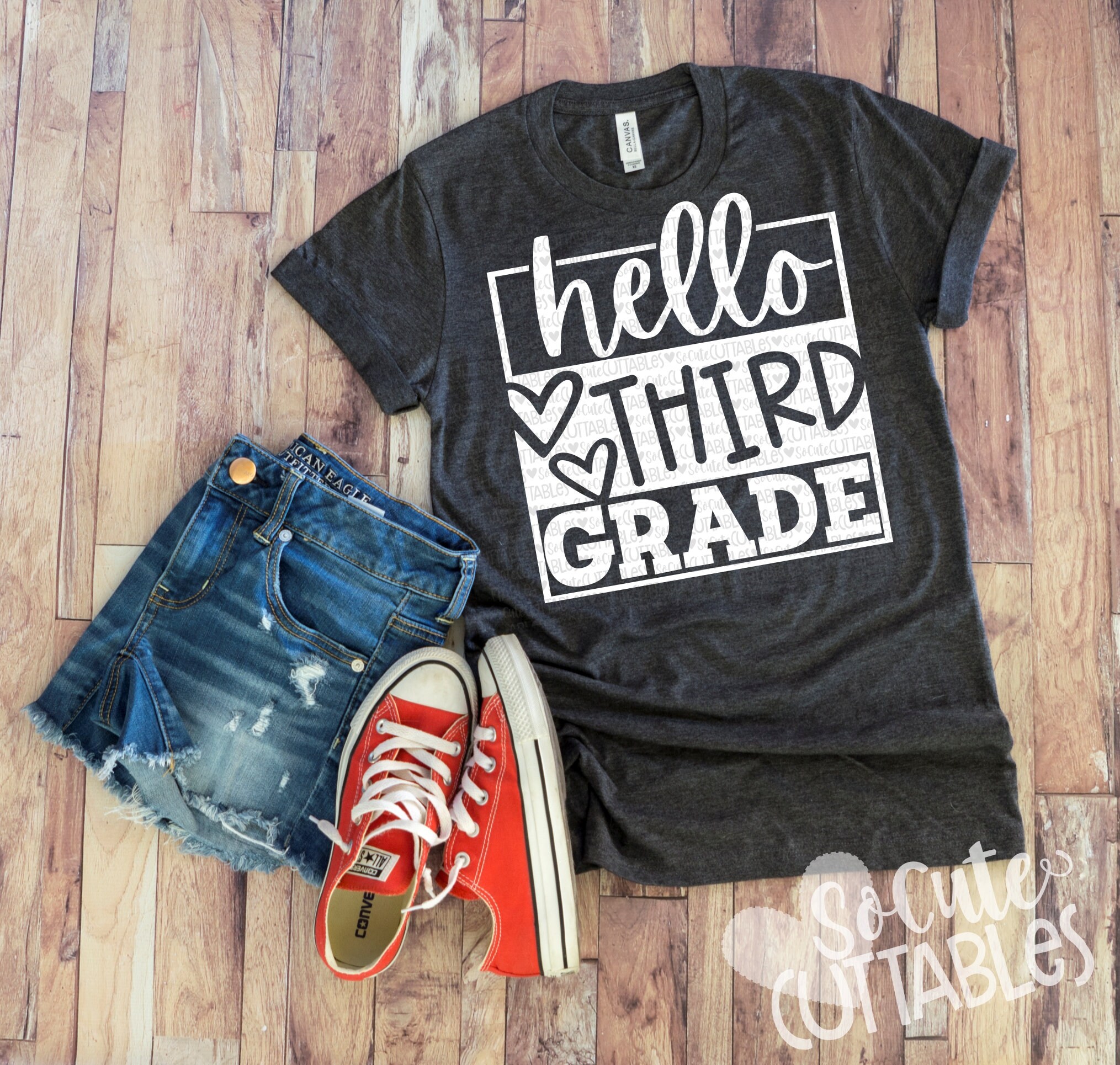 Back to School Hello 3rd Grade Svg Hello Third Grade School | Etsy