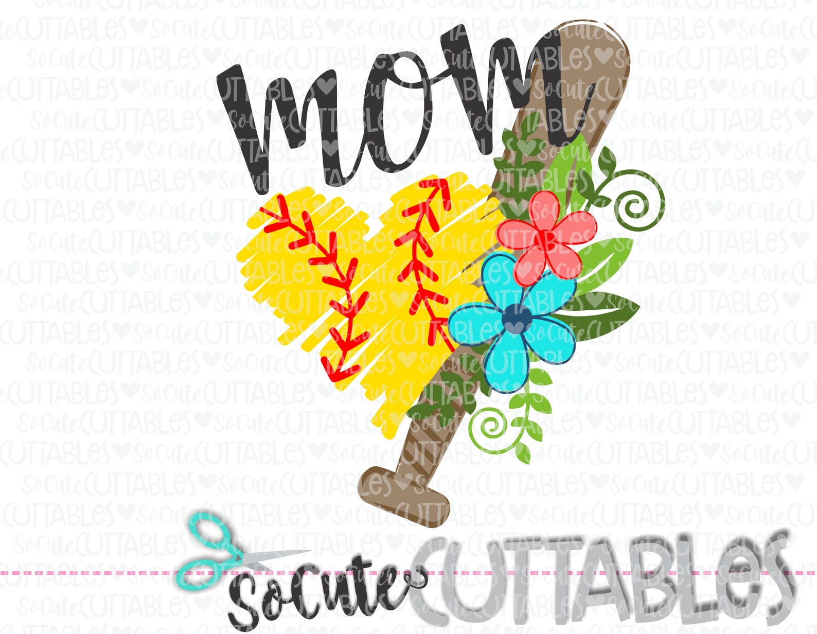 Softball Mom Svg Softball Svg Design Love My Girl Svg Live Etsy