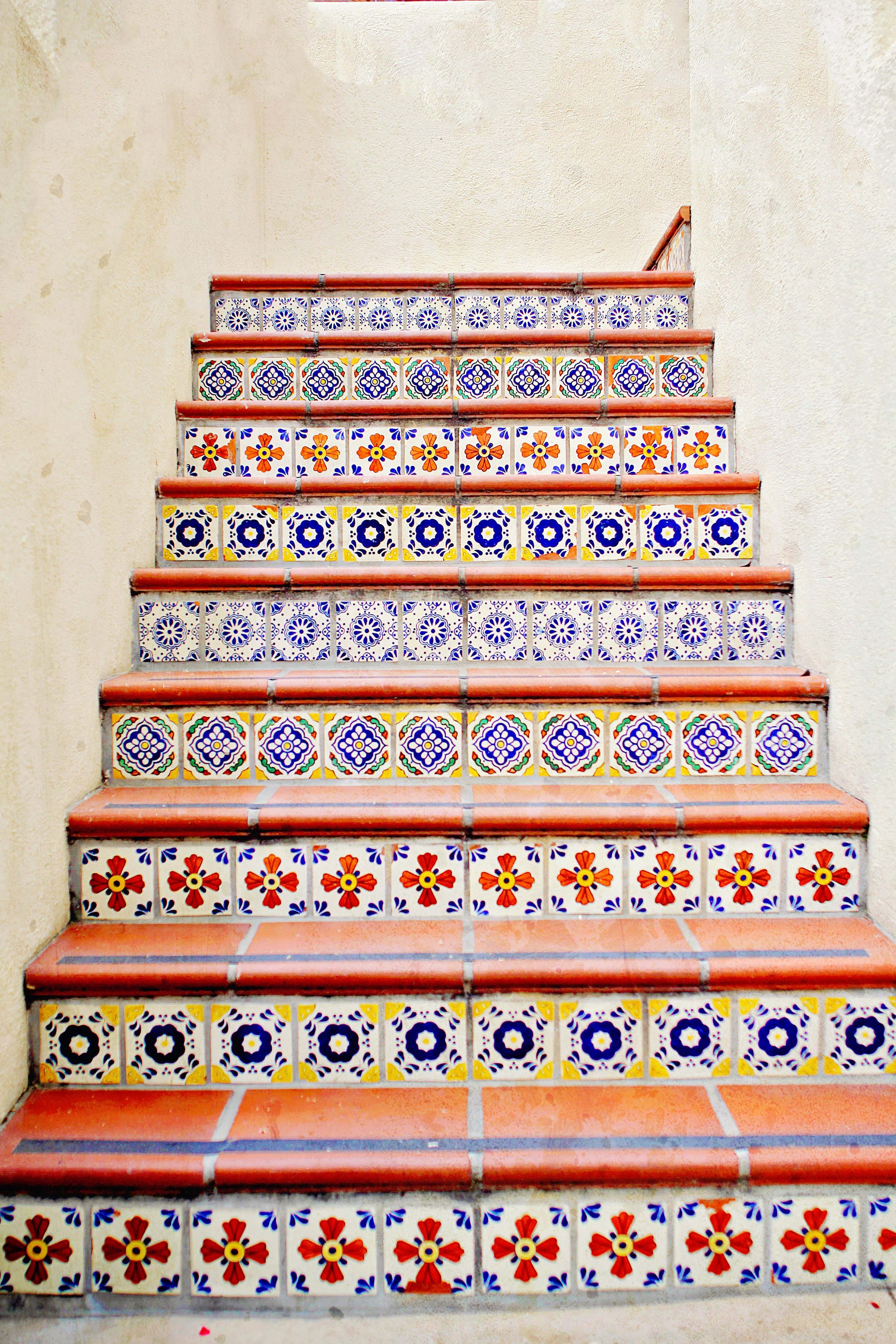 Santa Barbara Mexican Tiles Stairway Stairs Colorful - Etsy