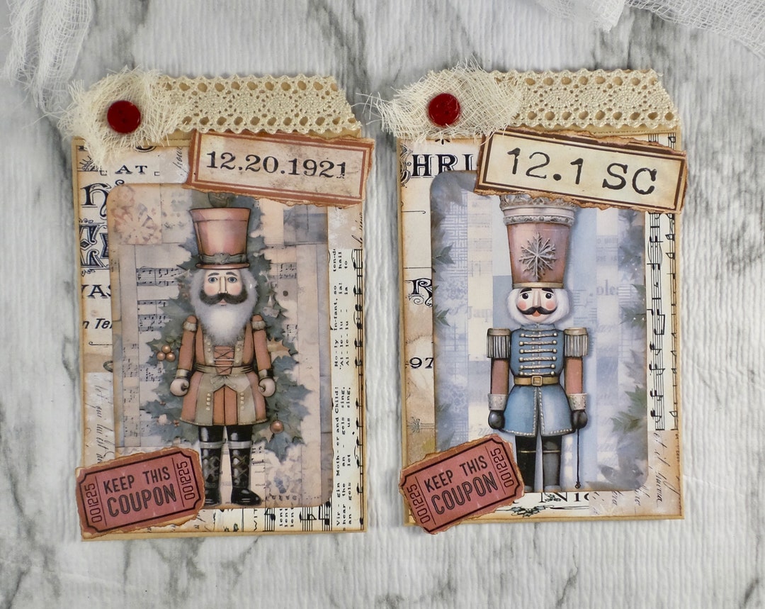 Christmas Nut Cracker, Ephemera, Envelope, Junk Journal, Scrapbooking ...