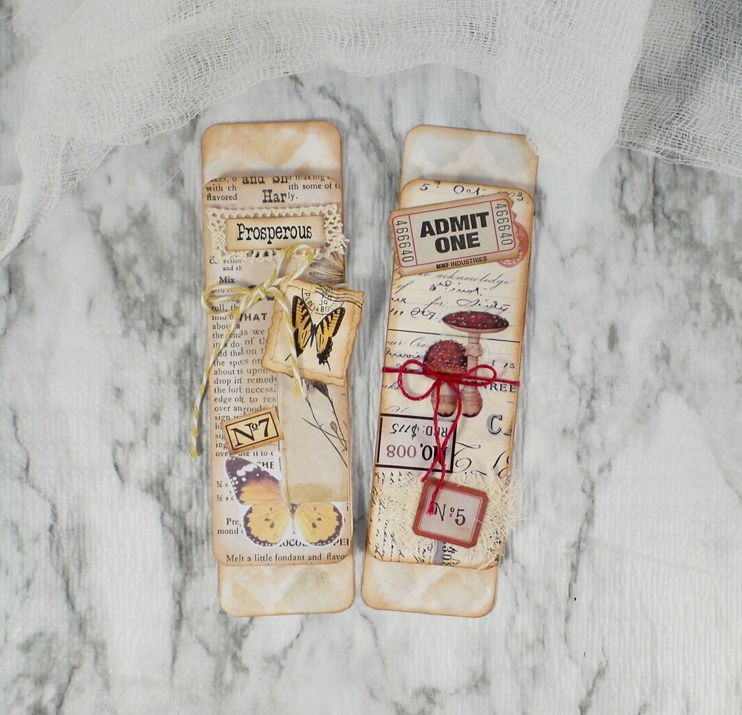 Junk Journal Belly Band, Writing Journal, Ephemera, Scrapbooking ...