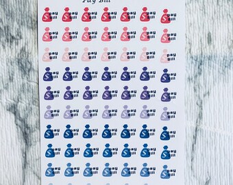 Bill Pay Stickers - Etsy