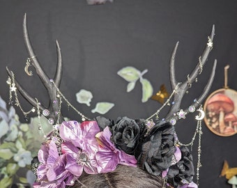 Winter Berries Faun Fantasy Style Antlers - Etsy