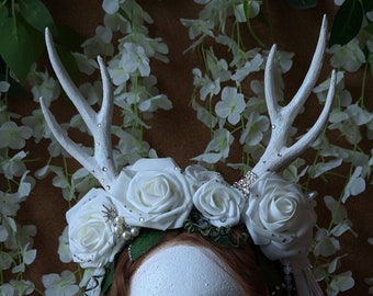 Winter Berries Faun Fantasy Style Antlers - Etsy