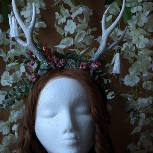 Winter Berries Faun Fantasy Style Antlers - Etsy