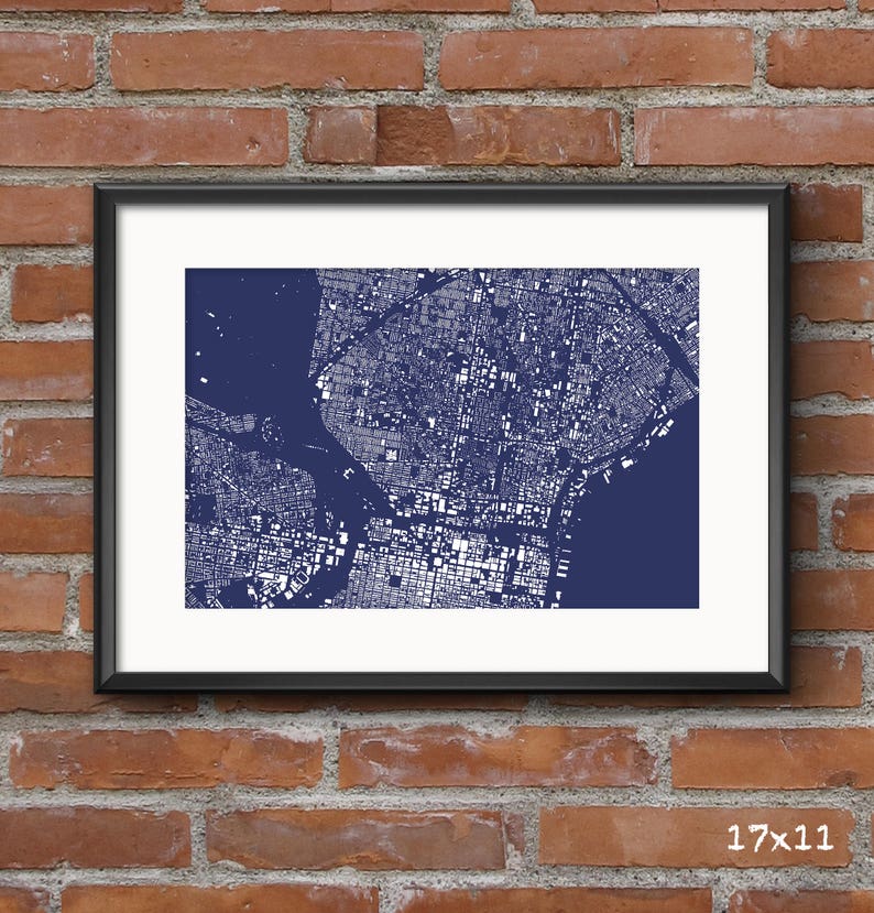 Philadelphia Buildings Map Art Print // Philadelphia Poster - Etsy
