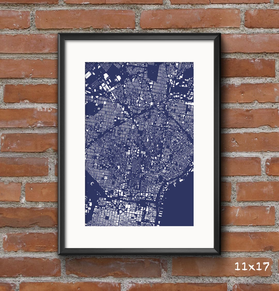 Philadelphia Buildings Map Art Print // Philadelphia Poster - Etsy