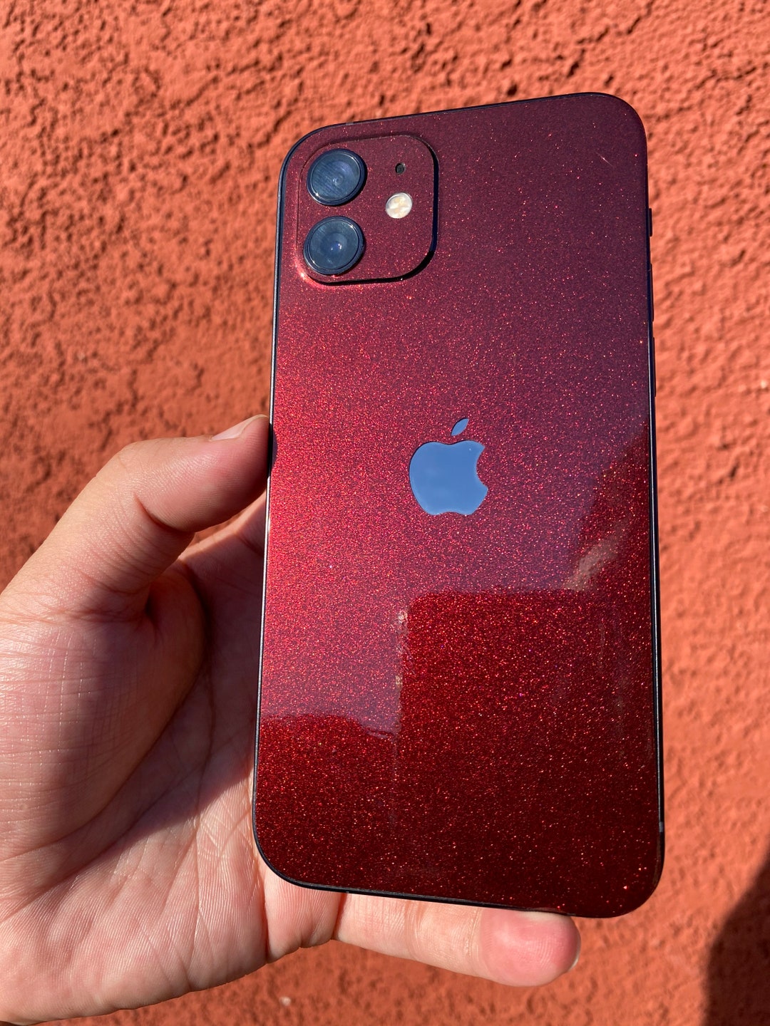 BOGO Glossy Red Black iPhone 15 Pro/ Max Skin, iPhone 14, 14 Pro/ Plus ...