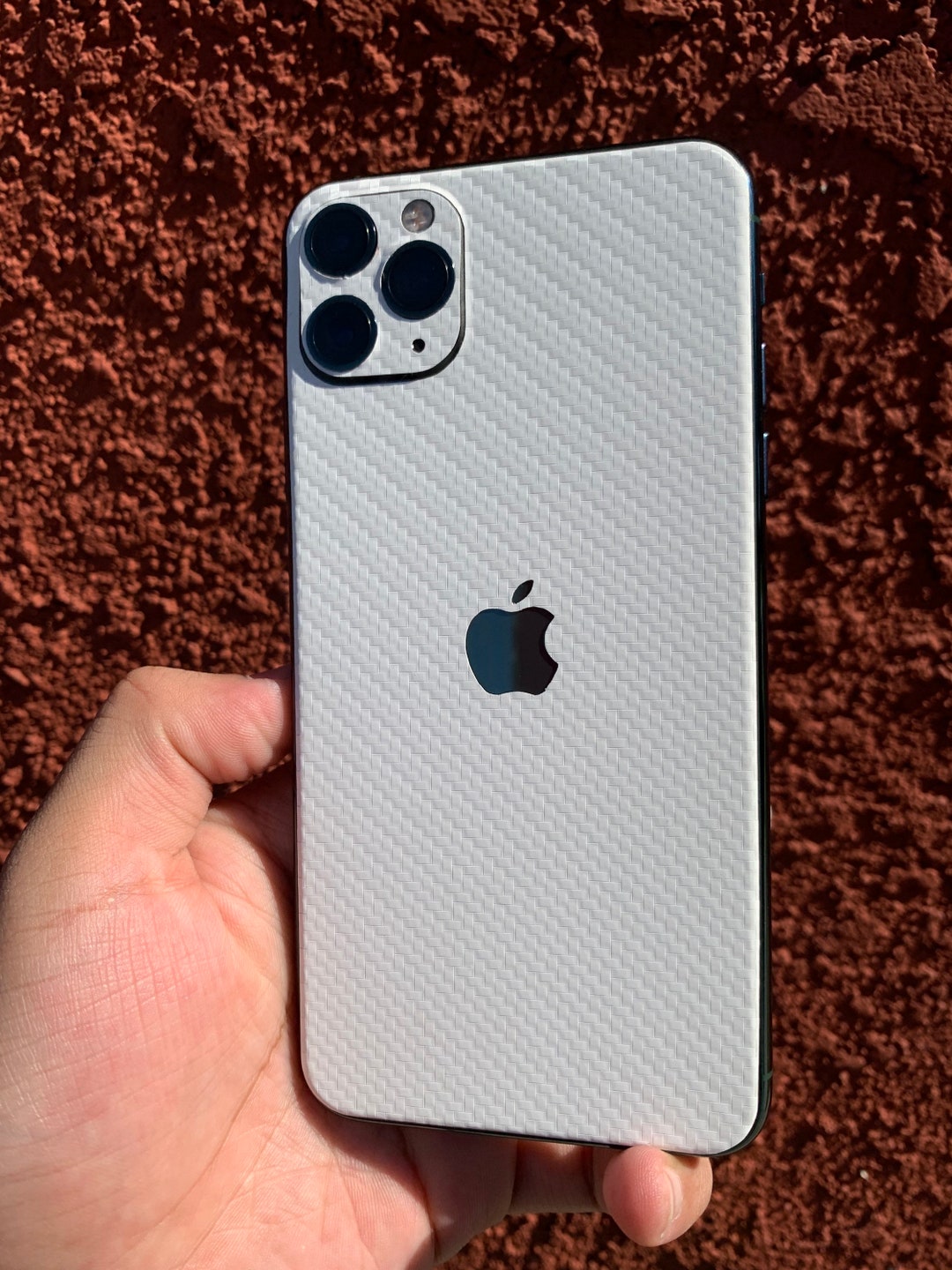 BOGO Carbon Fiber White iPhone 15 Pro/ Max Skin, iPhone 14, 14 Pro ...