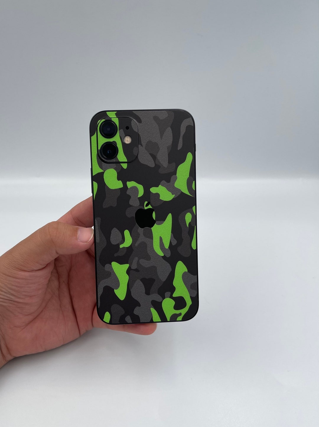 Slime Green Camo iPhone 15 Pro/ Max Skin, iPhone 14, 14 Pro/ Plus ...